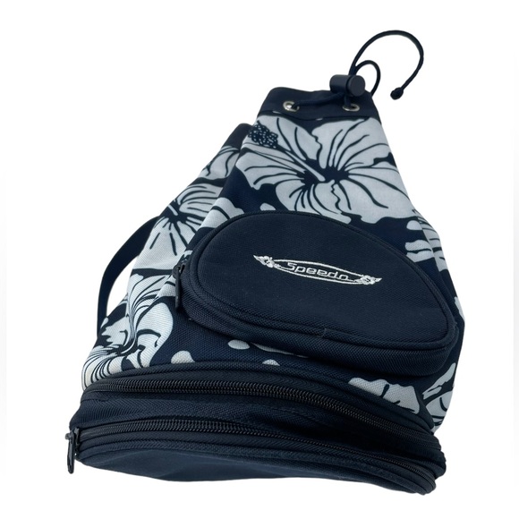 Speedo | Bags | Speedo Bag Hawaiian Floral Canvas Drawstring Bucket ...